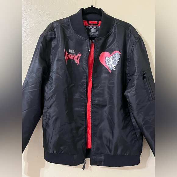 rebel vengeance | Jackets & Coats | Mens Bomber Rebel Vengeance Skull ...